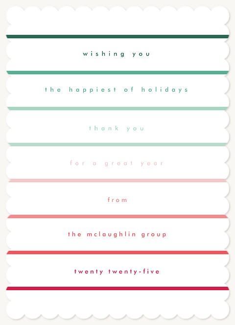 Ombre Stripe | Business Holiday Cards