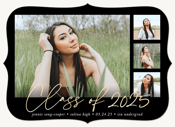 Sophisticated Script | Graduation Invitations