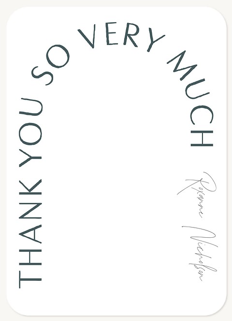 Over Arch | Thank You Cards