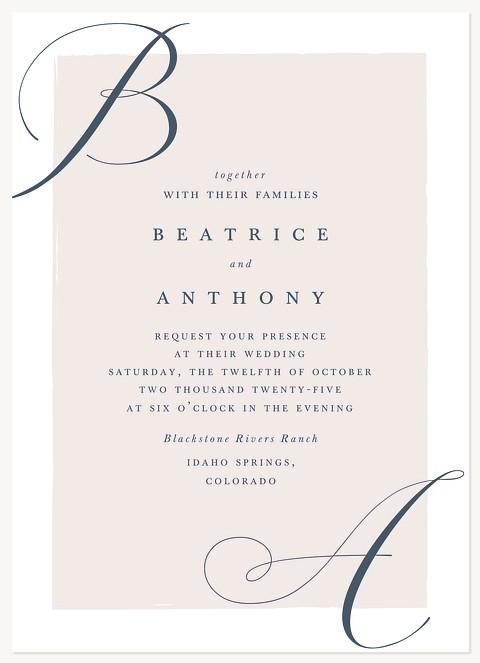 Modern Monogram | Wedding Invitations