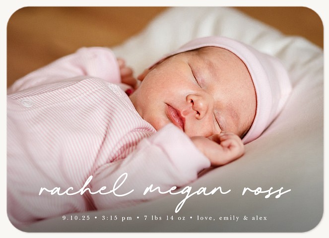 Beautiful Name | Baby Announcements