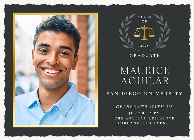 Laurel Elegance | Graduation Cards