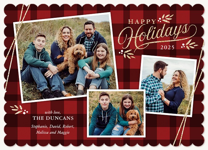 Flannel Pinboard | Photo Holiday Cards