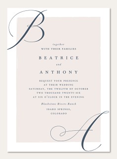 Modern Monogram | Wedding Invitations