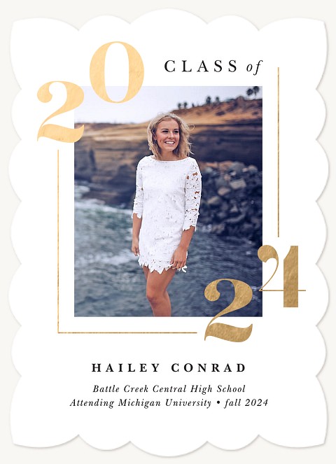 Numeral Corners | Graduation Announcements