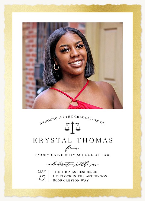 Gilded Honor | Graduation Cards