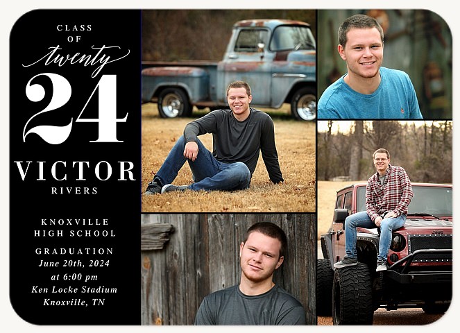 Quad Layout | Graduation Invitations
