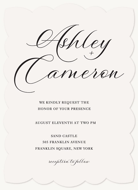 Fancy Script | Wedding Invitations